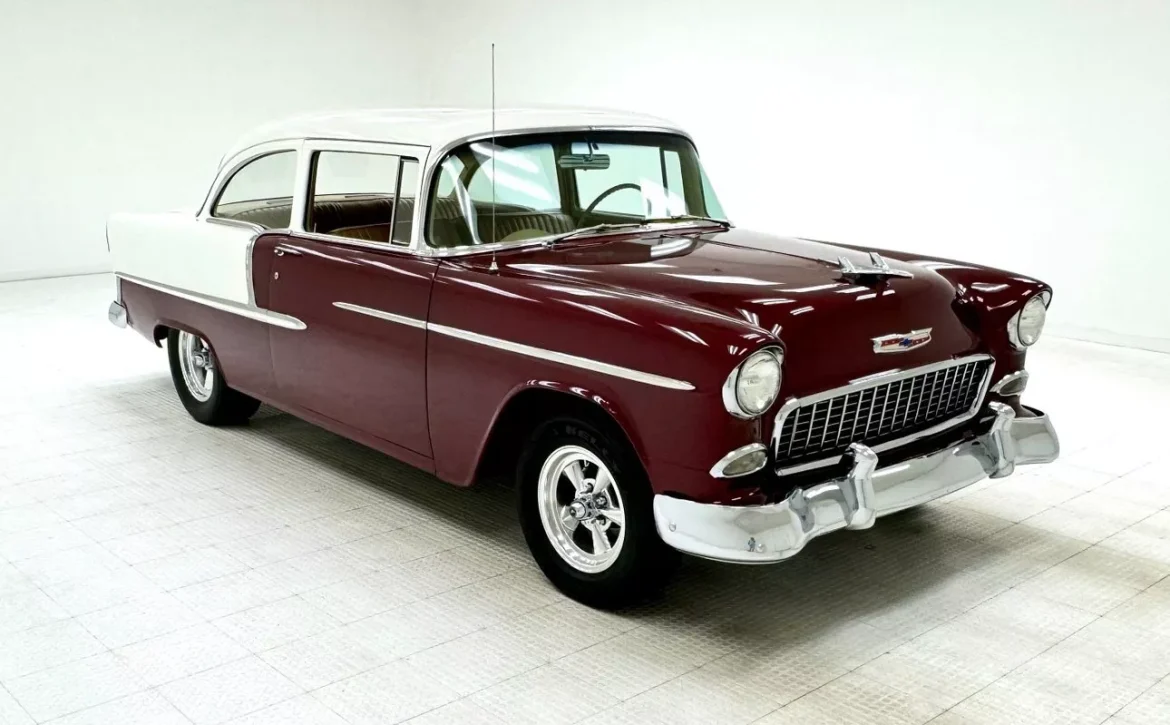 1955 Chevrolet Bel Air 150 210 2-Door Sedan 406 V8 Hardtop – Muscle Cars Weekly